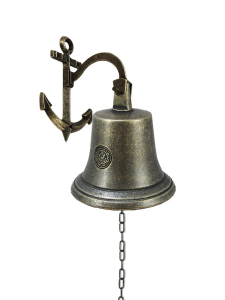 Колокол корабельный на кронштейне, диам. 21 см antic - купить по ...