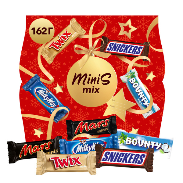 Новогодний набор сладостей Minis Mix, подарочный набор шоколадных ...