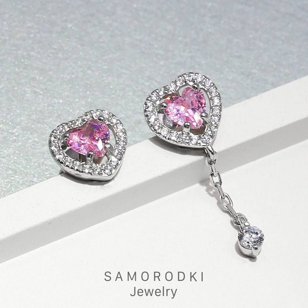 SamoroDki Jewelry Серьги ювелирные Серебро родированное 925 пробы ...