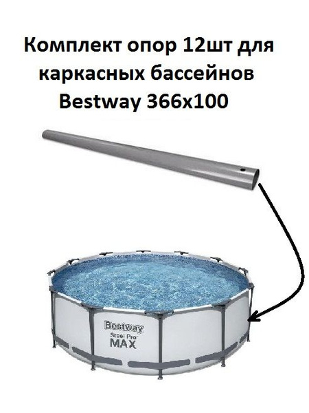 Комплект опор для каркасного бассейна Bestway 366х100 купить по ...