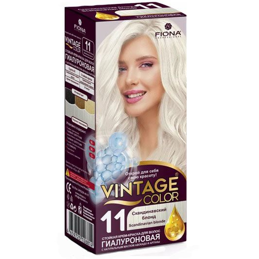 Фиона (Fiona) Vintage Color тон 11 Скандинавский блонд краска для волос ...