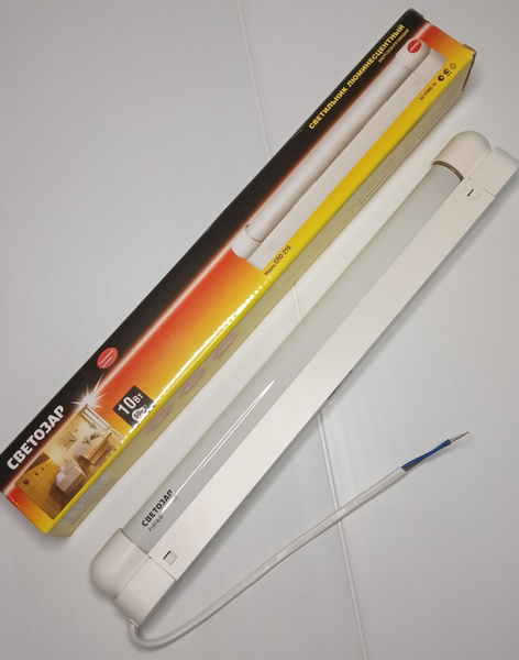 Светильник люминесцентный F10T8/D с лампой Т8 10Вт 6400k купить на OZON ...