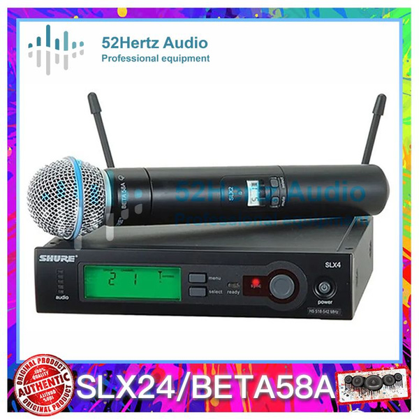 Микрофон для живого вокала Shure SLX4/BETA58A-52h-02 - купить по выгодной цене в интернет ...