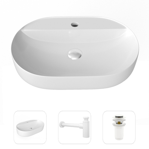 Накладная раковина для ванной Helmken 46060000 комплект 3 в 1 ...