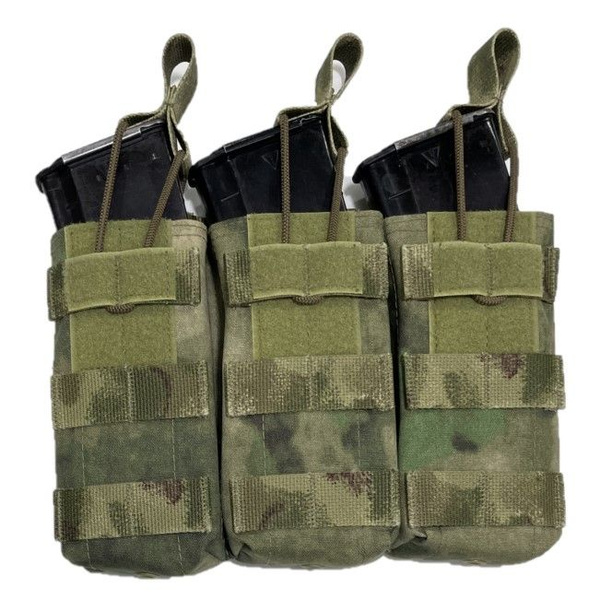 Подсумок штурмовой для 3-х магазинов АК74/АКМ коричневый, зеленый ...