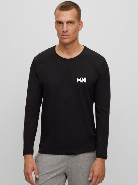 Футболка Helly Hansen, размер 50, цвет черный, Хлопок, полиэстер ...