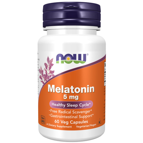 NOW Мелатонин 5 мг // NOW Melatonin 5 mg 60 капсул - купить с доставкой ...