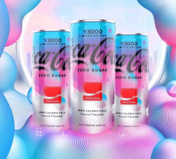 Кока-Кола ( Coca-Cola ) Y3000 ZERO LIMITED EDITION ( AI ) Грузия 3шт ...