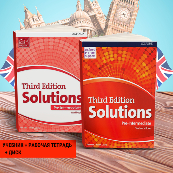 Solutions pre-intermediate third Edition ПОЛНЫЙ КОМПЛЕКТ: Student's ...