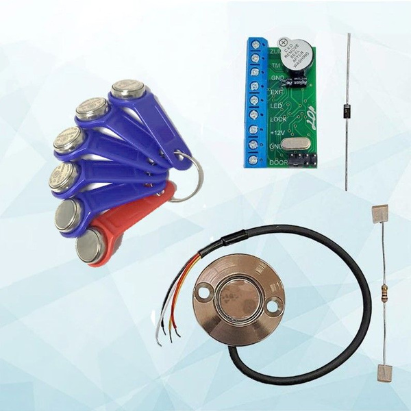 Комплект СКУД со считывателем Touch Memory, с 5 магнитными ключами (+мастер ключ), контроллер Z ...