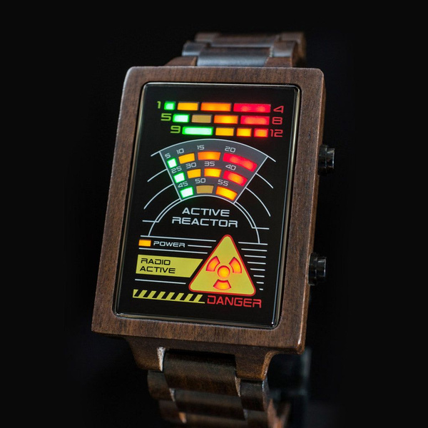 Часы Radioactive Wood LED Watch - купить с доставкой по выгодным ценам ...