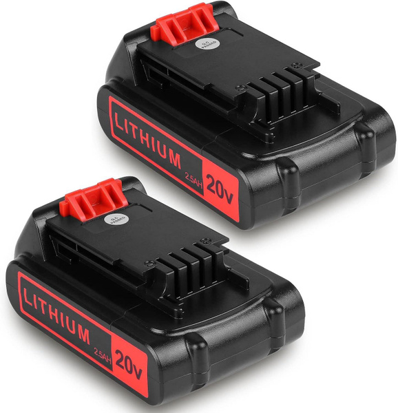 2шт 2,5Ah 18V20V Max Сменная батарея для Black & Decker 18V BL2018 ...