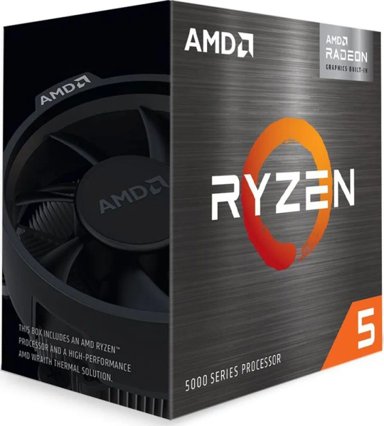 Процессор AMD Ryzen 5 5600G Ryzen 5, BOX (с кулером), 6 яд., 3.9 ГГц ...