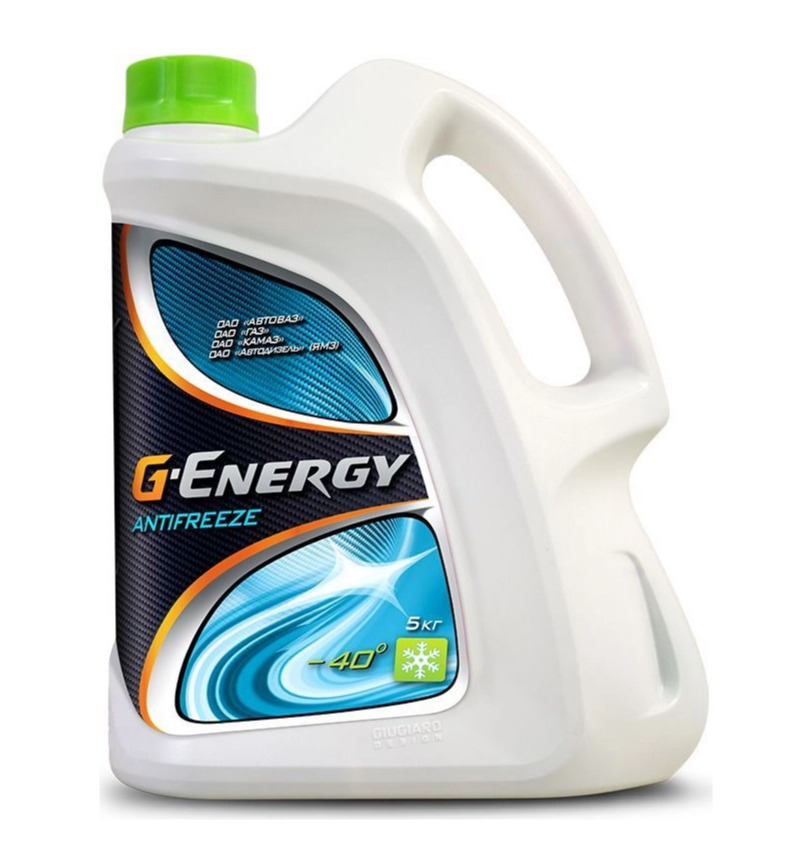 Охлаждающая жидкость Антифриз G-Energy Antifreeze 40 (зеленая) 5 кг ...