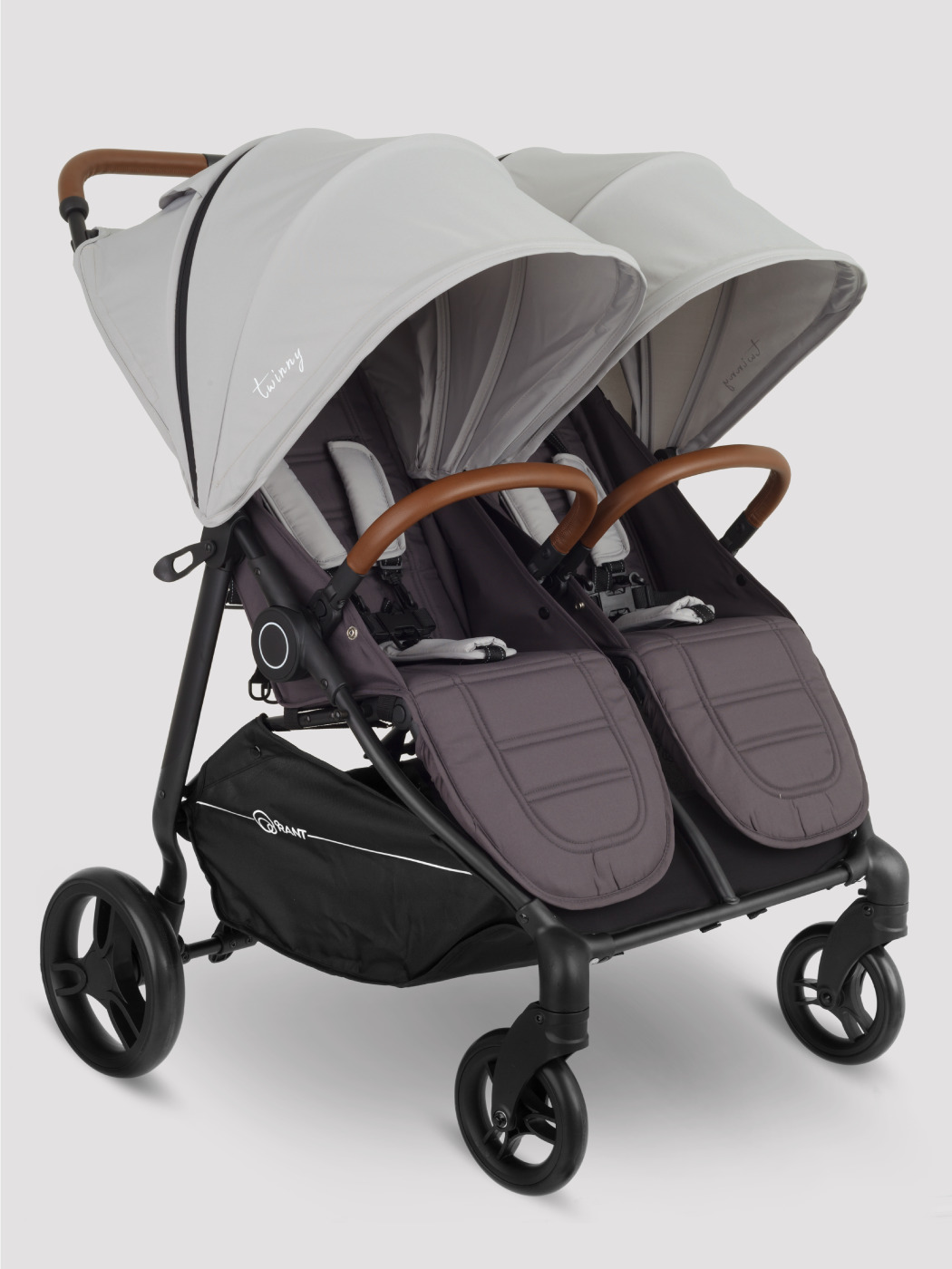 Коляска детская прогулочная для двойни Rant Twinny RA151 Soft grey ...