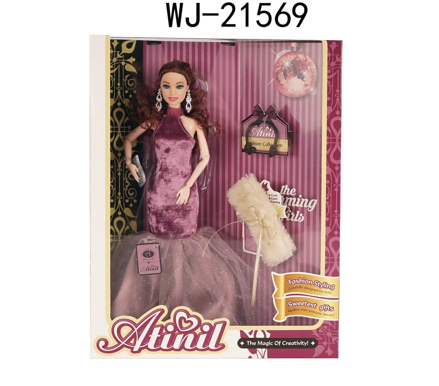 Кукла Junfa "Atinil. В театре на премьере" в длинном платье-футляре, 28см — купить в интернет ...