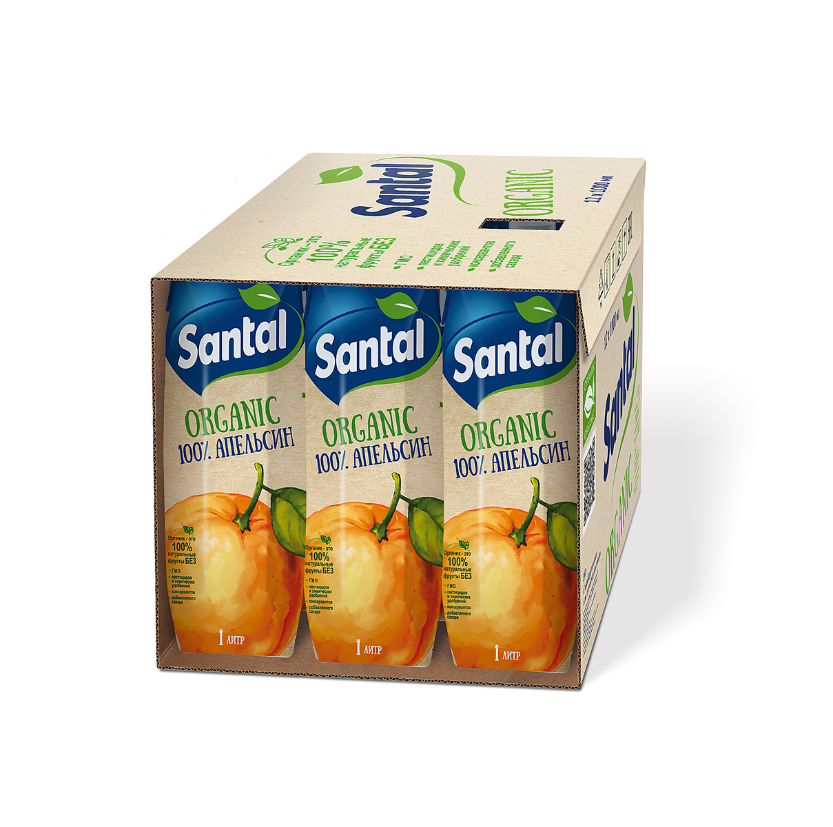 Сок SANTAL Апельсин Prisma, 12 шт по 1 л — купить в интернет-магазине ...