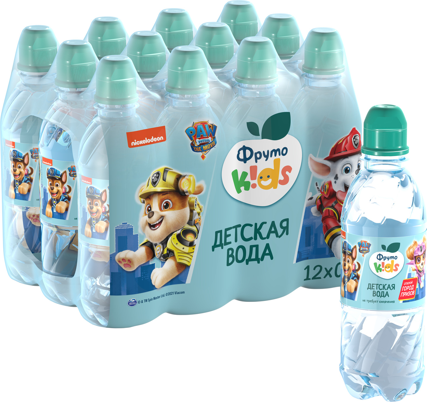 Вода ФрутоНяня ФрутоKids, питьевая, для детского питания, 0,33 л х 12 ...