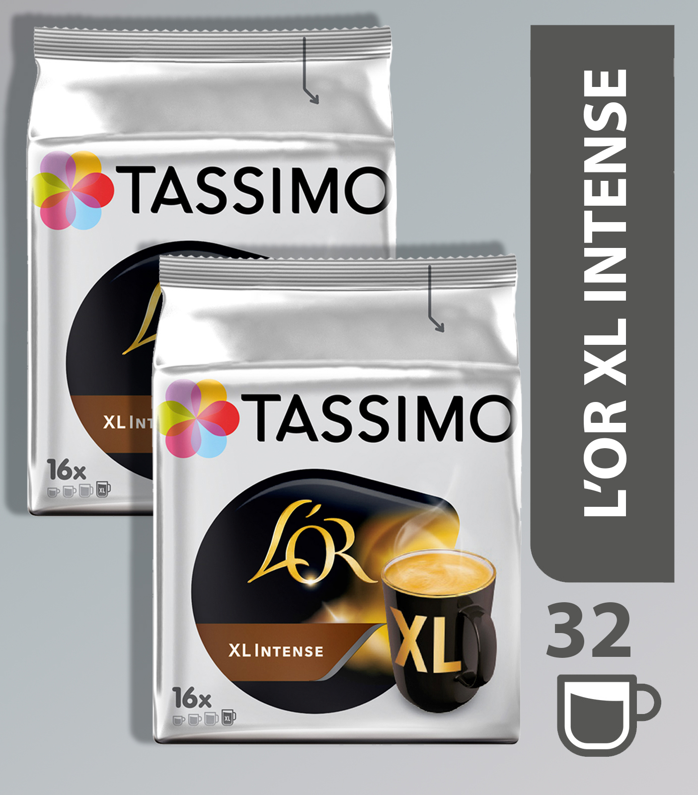Кофе в капсулах Tassimo L'or Xl Intense 2 упаковки — купить в интернет ...