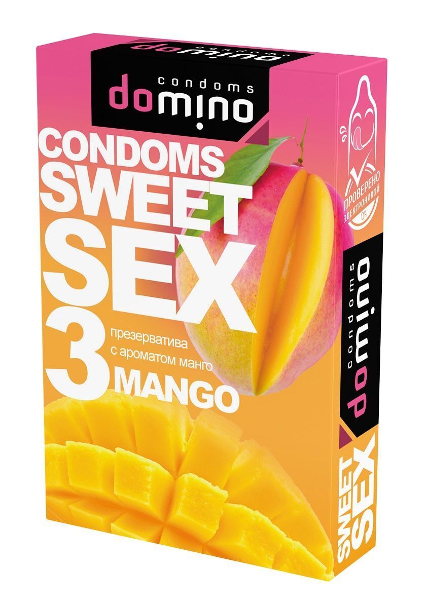 Презервативы для орального секса Domino Sweet Sex с ароматом манго 3
