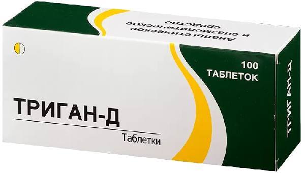 Триган-Д, таблетки, 100 штук — купить в интернет-аптеке OZON ...
