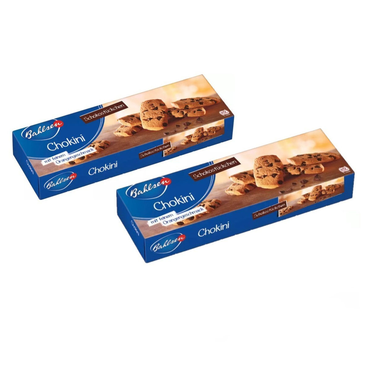 Печенье Bahlsen Chokini с кусочками шоколада и апельсиновой цедрой ...