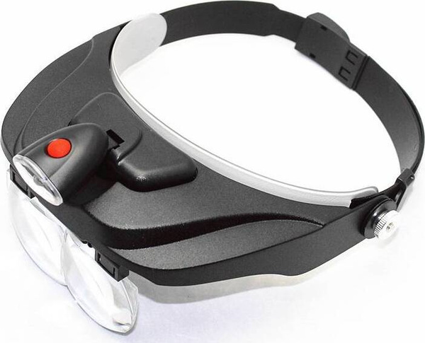 Лупа налобная бинокулярная Kromatech MG81001-F с подсветкой (1 LED) - купить с доставкой по ...