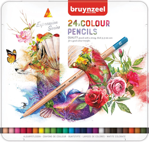 Bruynzeel Набор карандашей, вид карандаша: Цветной, 24 шт. - купить с ...