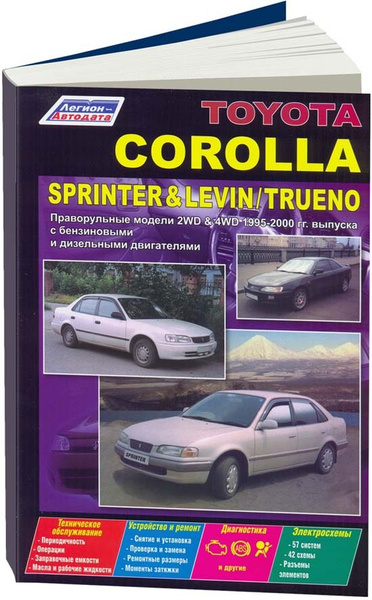 Toyota Corolla, Toyota Sprinter, Toyota Levin, Toyota Trueno 1995-00 ...