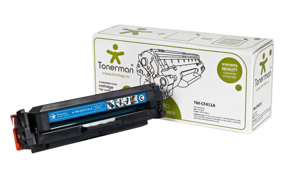 Расходник для печати Tonerman CF410X, Голубой (cyan), для лазерного ...