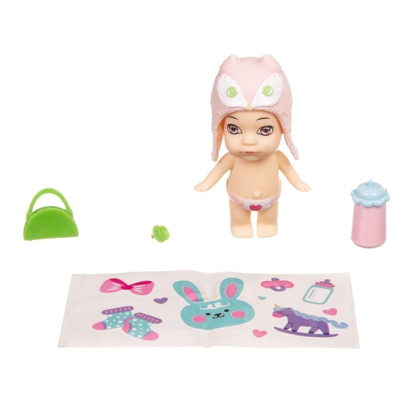 Набор игровой Bondibon куколка OLY в шапочке-ушанке с животным и аксессуарами в шаре, ВОХ ...