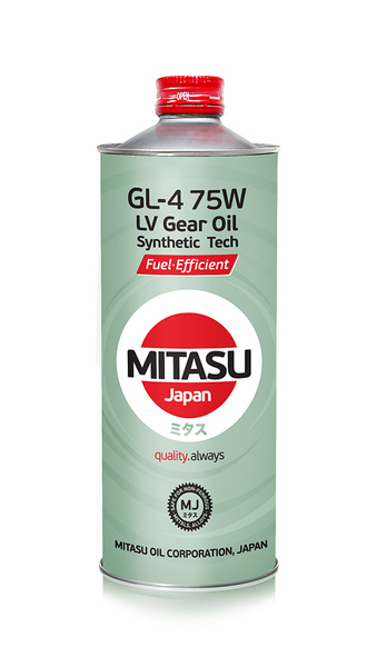 Масло трансмиссионное MITASU ULTRA LV GEAR OIL GL-4 75W 1л. - купить по ...