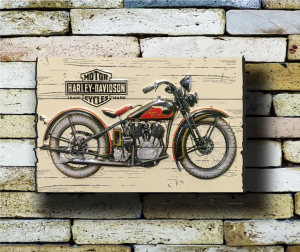 Картина на досках "Харлей Дэвидсон. Harley Davidson 23" - купить по ...