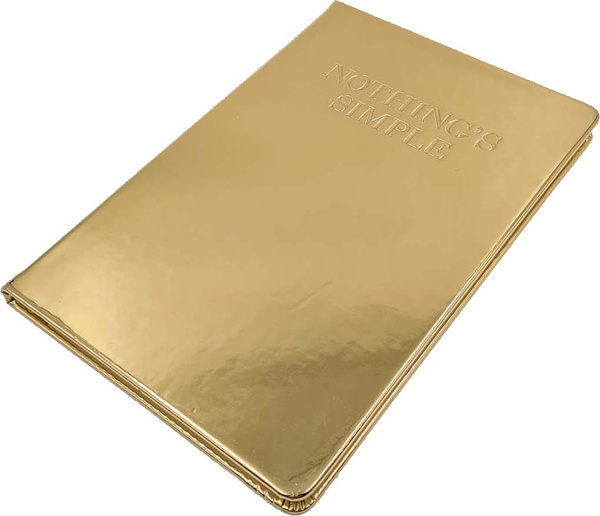 Блокнот глянцевый "Золотой" в линейку, 14*21см 80л, "Darvish", DV-11527 ...