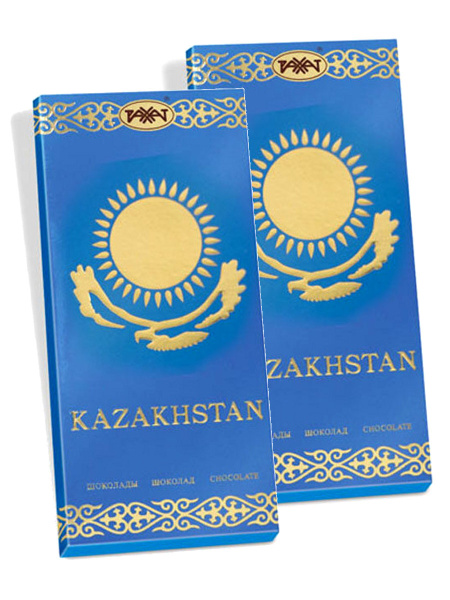Молочный шоколад КАЗАХСТАН 200 г 2шт РАХАТ картонная упаковка ...
