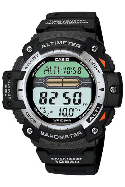 Электронные мужские наручные часы Casio SGW-300H-1A с высотомером и ...