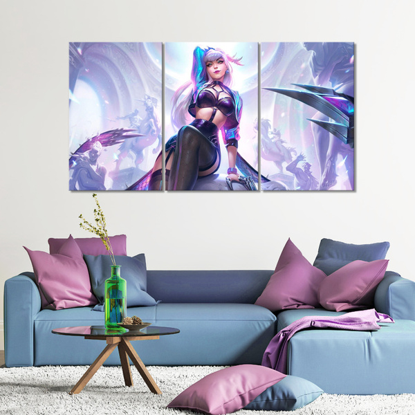 Большая модульная картина на холсте Evelynn League Of Legends Kda