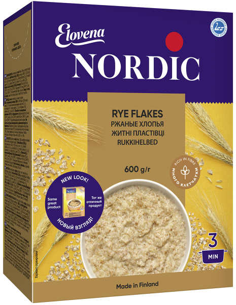 Nordic Ржаные хлопья, 600 г - купить с доставкой по выгодным ценам в ...