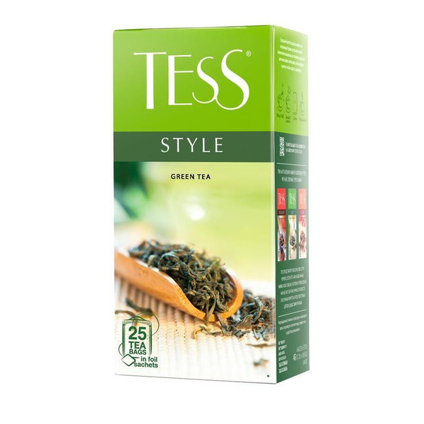 Tess Чай в пакетиках Style зеленый 25 пак купить с доставкой по