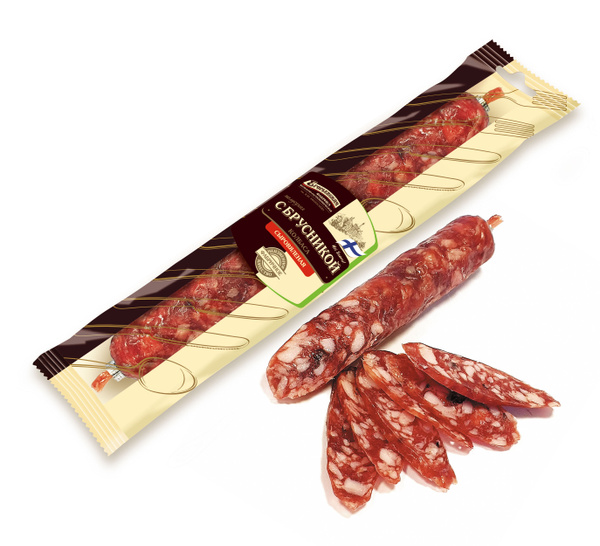 Колбаса сыровяленая с Брусникой Егорьевская КГФ, 100 г - купить с ...