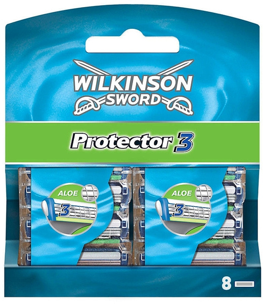 Сменные кассеты Wilkinson Sword Schick Protector 3, 8 шт купить на OZON по низкой цене (310086617)