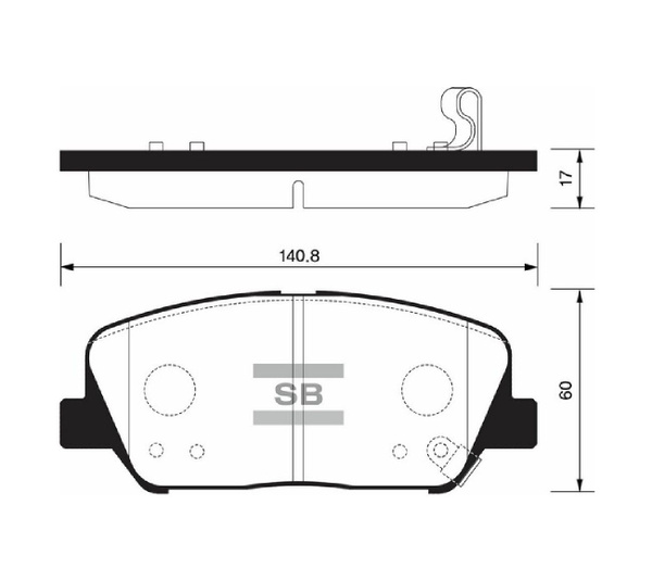 Колодки тормозные Sangsin Brake SP1403 Передние - купить по низким ...