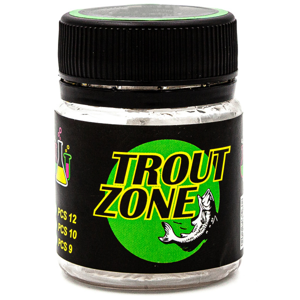 Силиконовая приманка на форель Trout Zone RIBBER PUPA 2.3" Сыр, Розовый ...