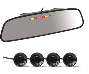 Парктроник AVS PS-164U (4 датчика, Зеркало + LED Дисплей) купить по ...