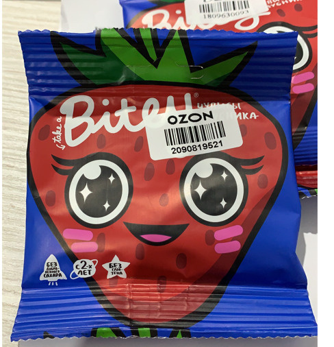 Мармелад фруктово-ягодный Take A Bitey Чувисы, клубника, 20 г - купить ...