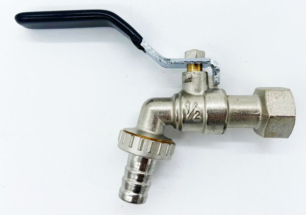 Садовый кран со штуцером TIM PREMIUM 1/2" внутренняя резьба (усиленный ...