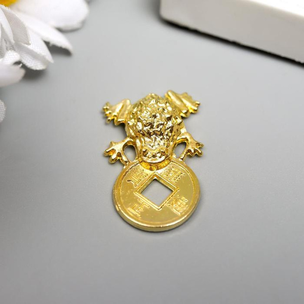 Кошельковая мелочь "Жаба с монетой"1,5х2,5х0,3 см - купить Ловец денег ...