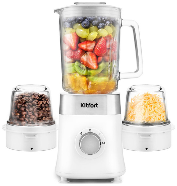 Блендер стационарный Kitfort KT-3030-2, белый купить на OZON по низкой цене (410522881)