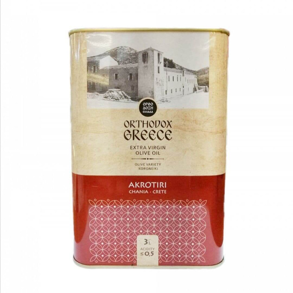 AKROTIRI, масло оливковое Extra Virgin, серия "ПРАВОСЛАВНАЯ ГРЕЦИЯ", 3л ...