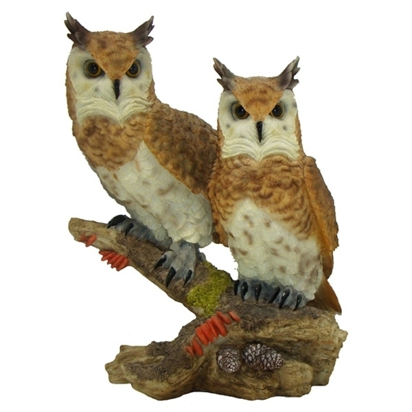 Фигурка садовая Пара филинов, 25*18,5*34см KSMR-626525/F580, На газон ...